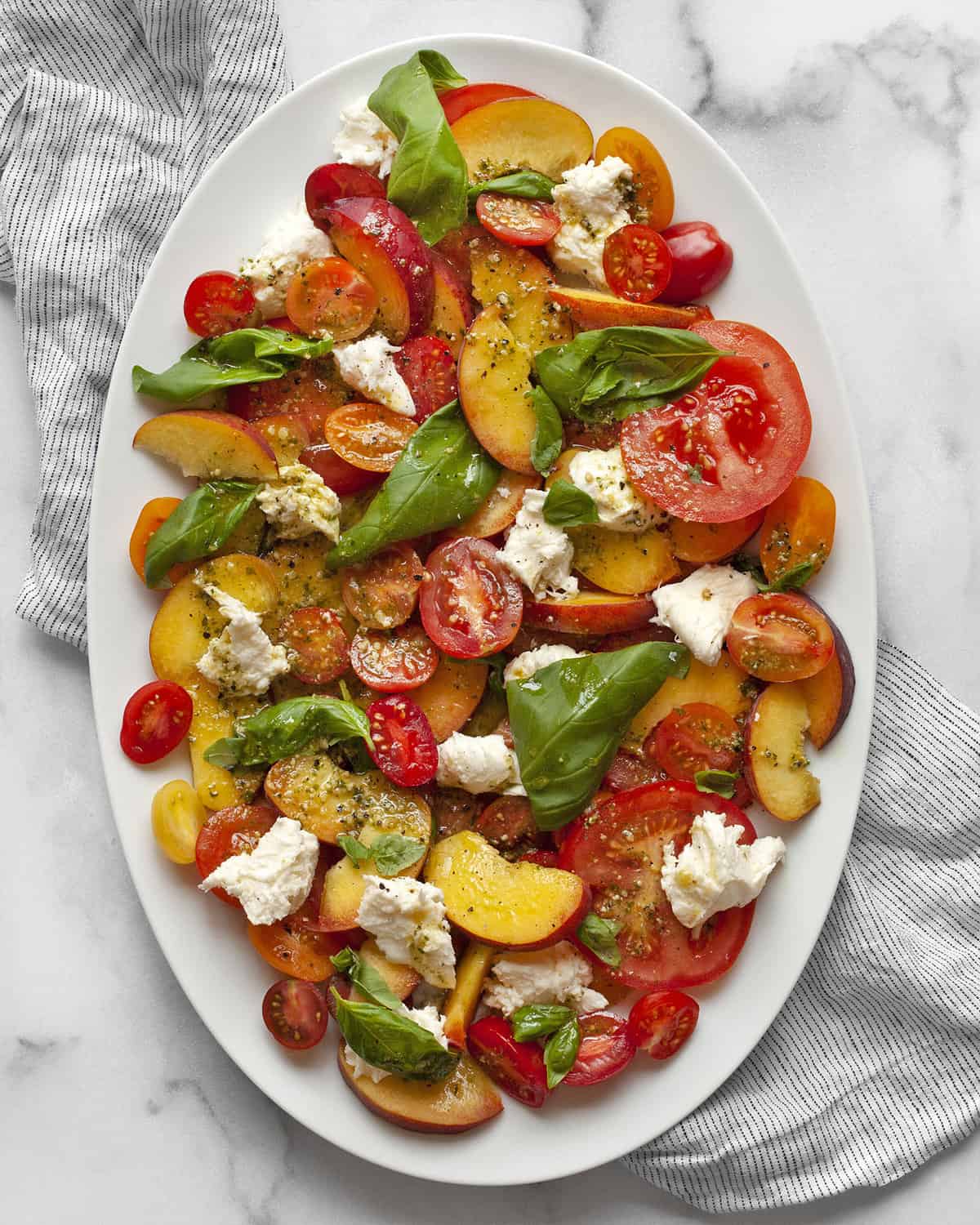 Peach Caprese Salad - Last Ingredient
