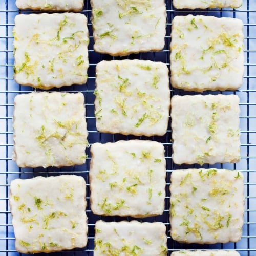 Lemon Lime Shortbread with Icing | Last Ingredient