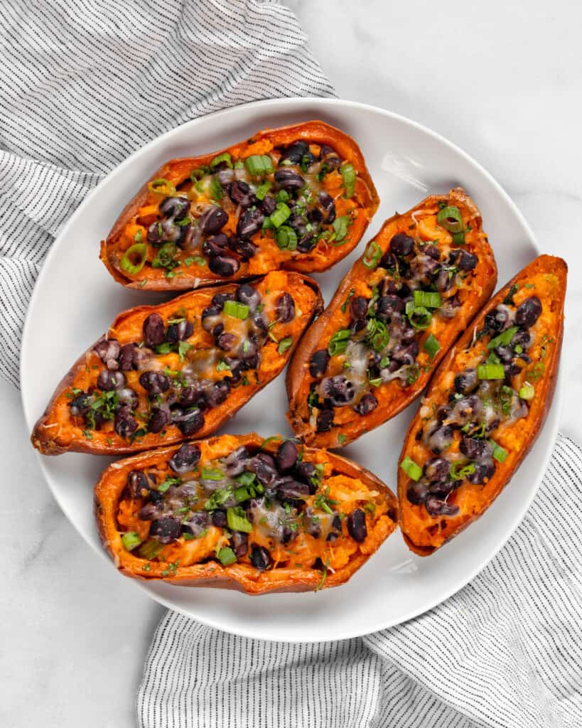 Loaded Sweet Potato Skins with Black Beans | Last Ingredient