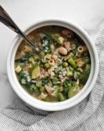 Green Minestrone Soup with Zucchini & Peas - Last Ingredient
