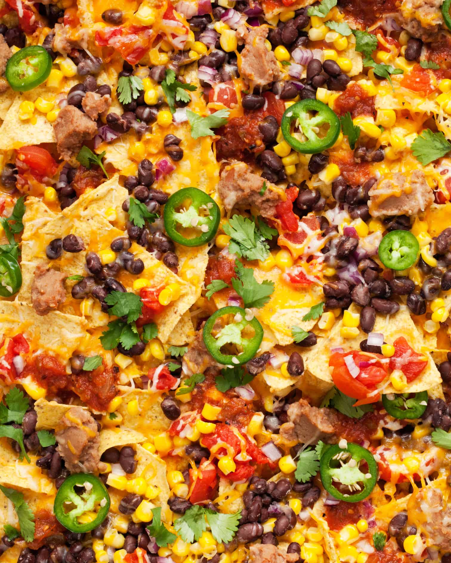Sheet Pan Nachos with Black Beans, Corn and Tomatoes | Last Ingredient