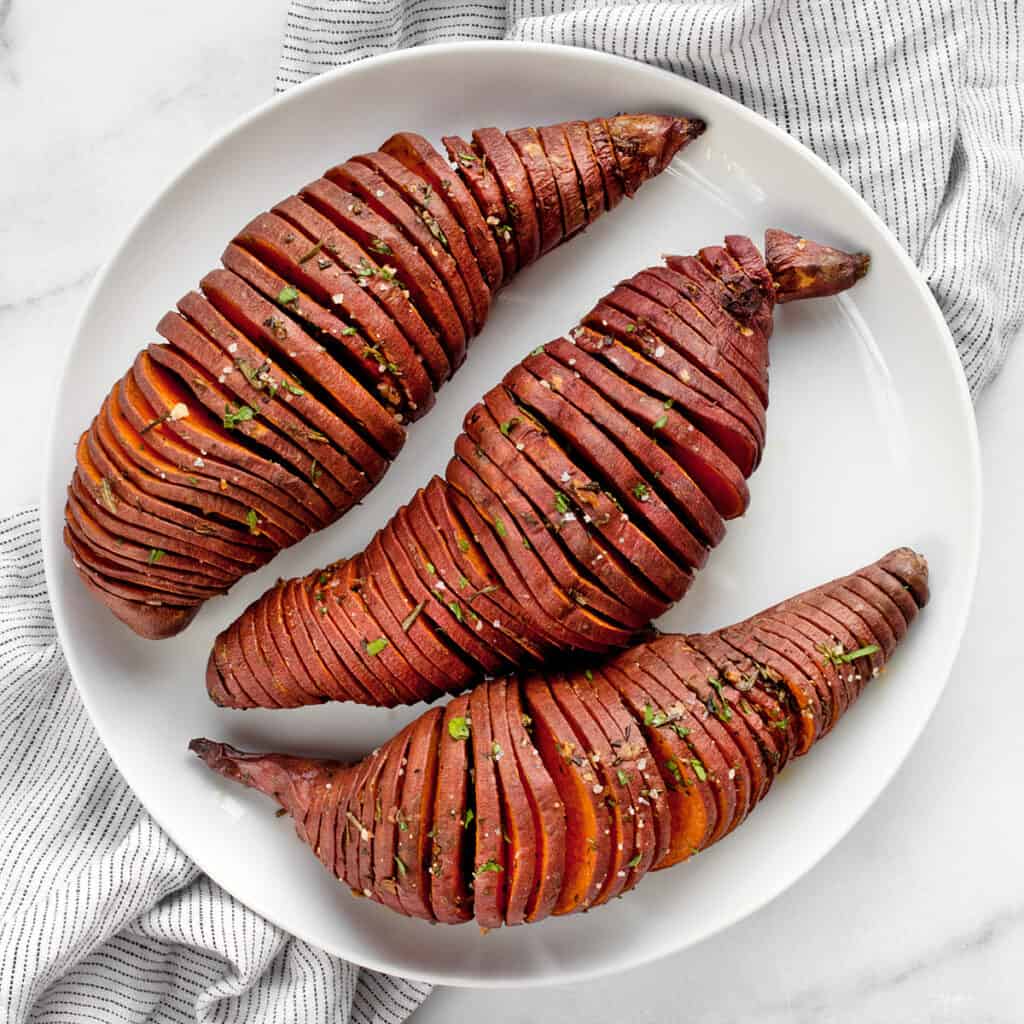 How To Make Hasselback Sweet Potatoes (With Video) - Last Ingredient