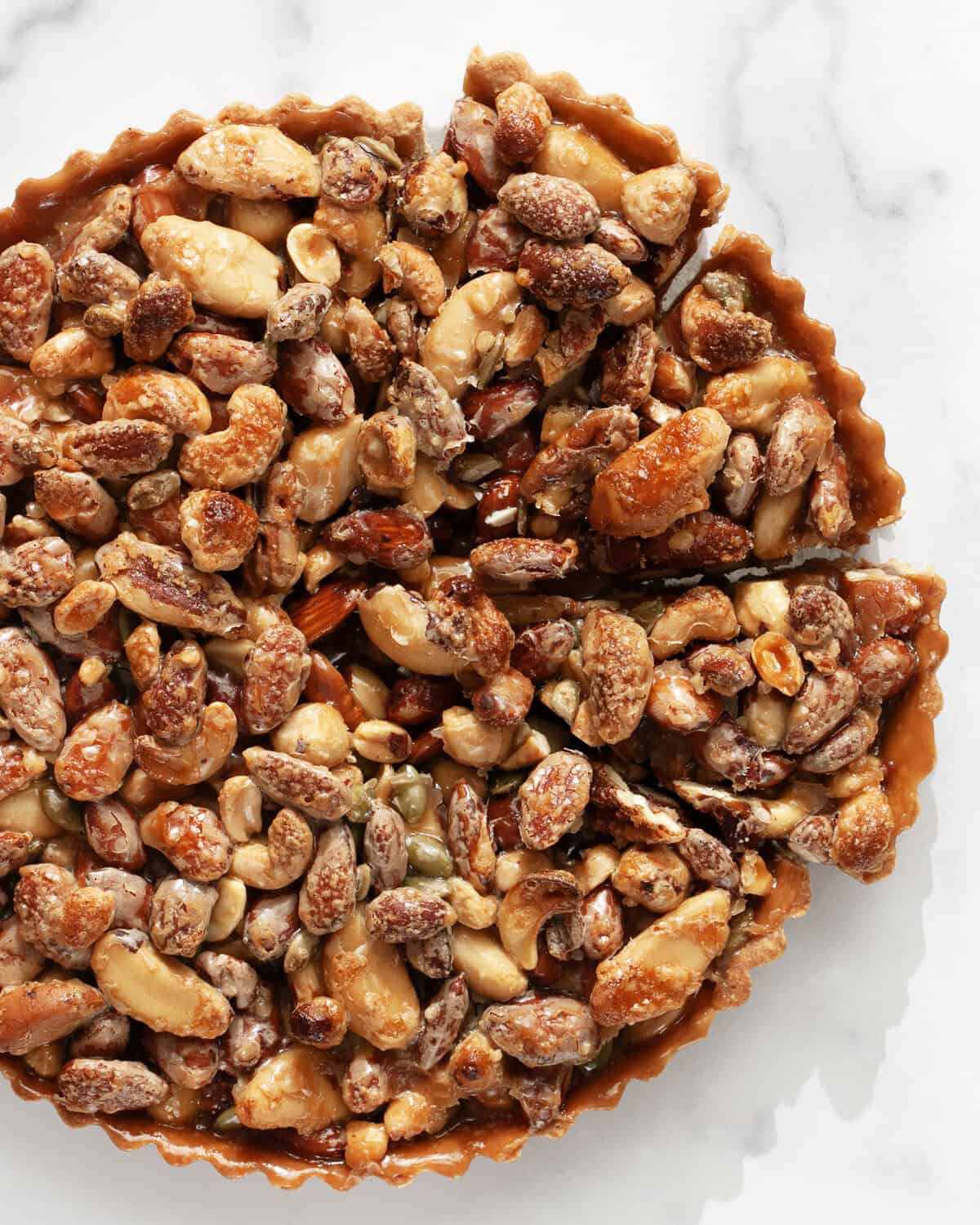 Caramel Nut Tart with Cinnamon Crust - Last Ingredient