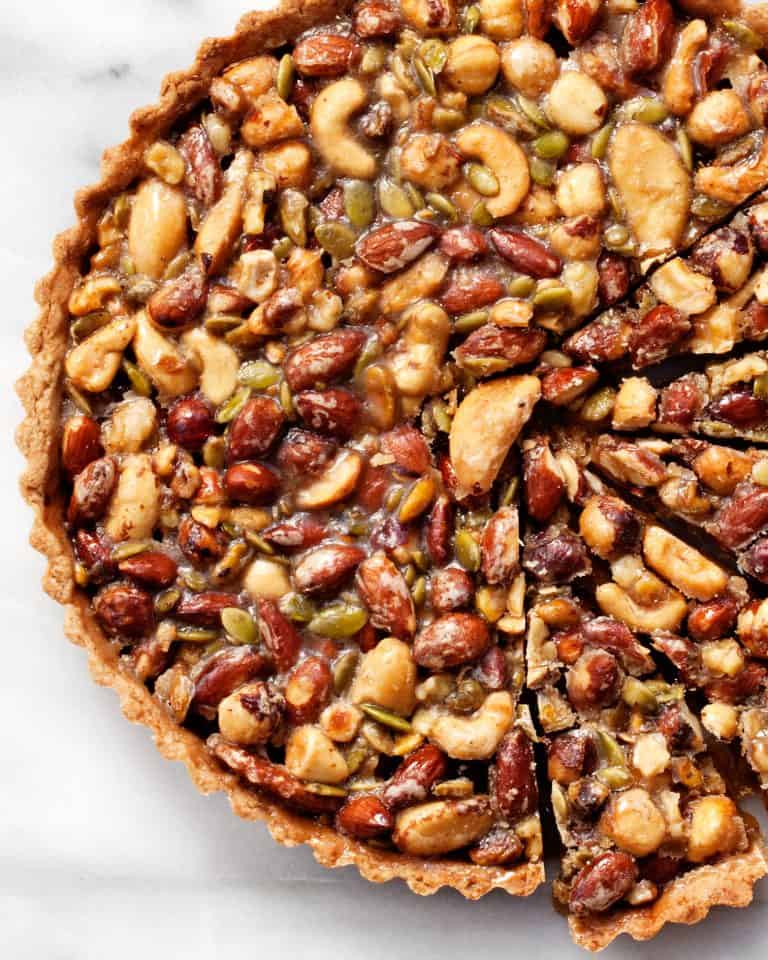 Caramel Nut Tart with Cinnamon Crust | Last Ingredient
