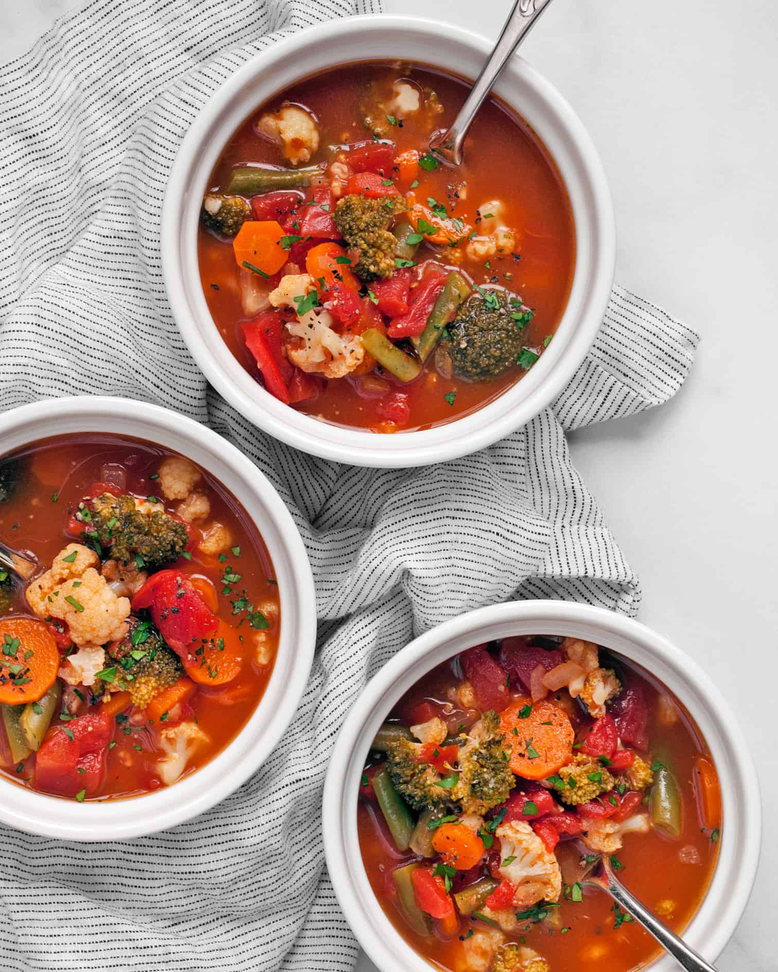 Hearty Vegetable Soup with Broccoli and Cauliflower | Last Ingredient
