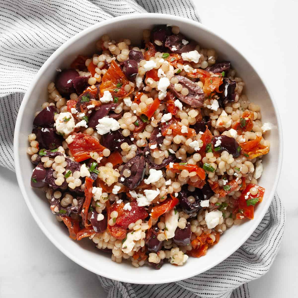 Roasted Tomato Olive Couscous with Feta - Last Ingredient