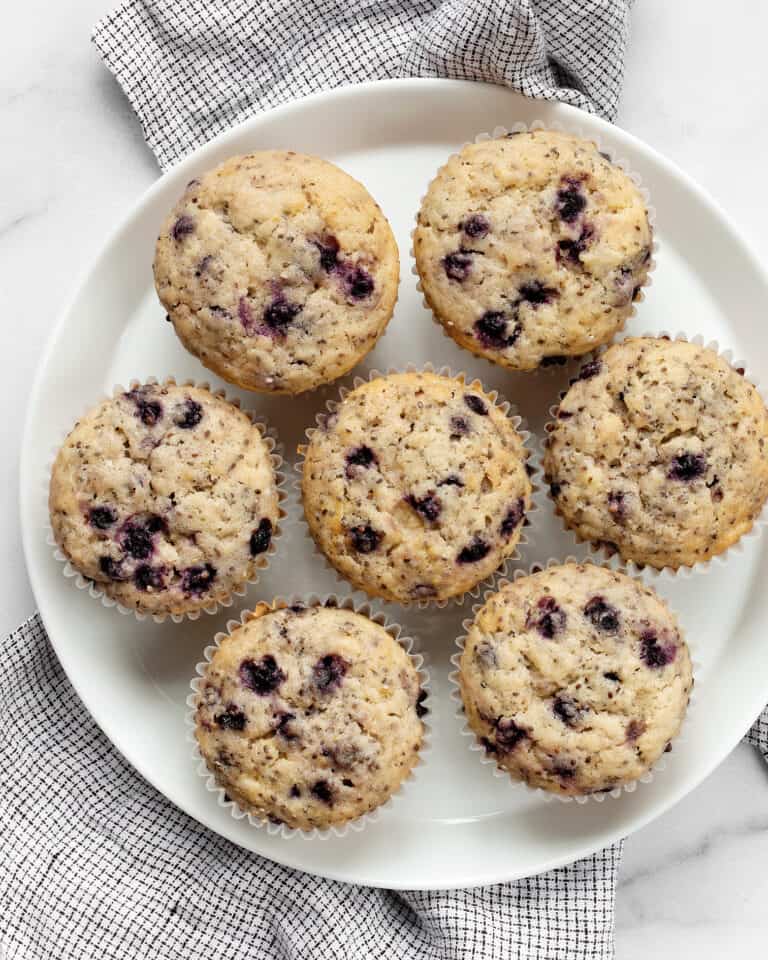 Easy Vegan Blueberry Chia Muffins | Last Ingredient