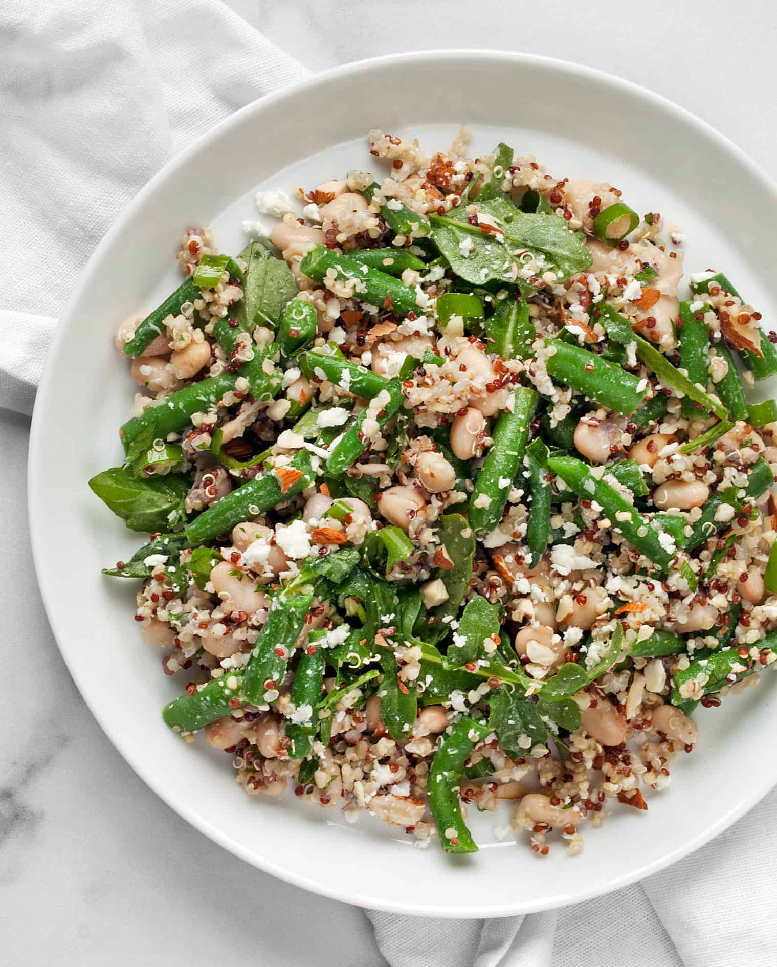 Green Bean White Bean Quinoa with Feta | Last Ingredient