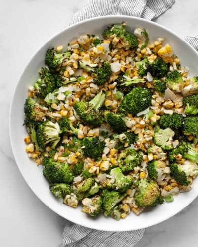Easy Grilled Corn Broccoli Salad - Last Ingredient