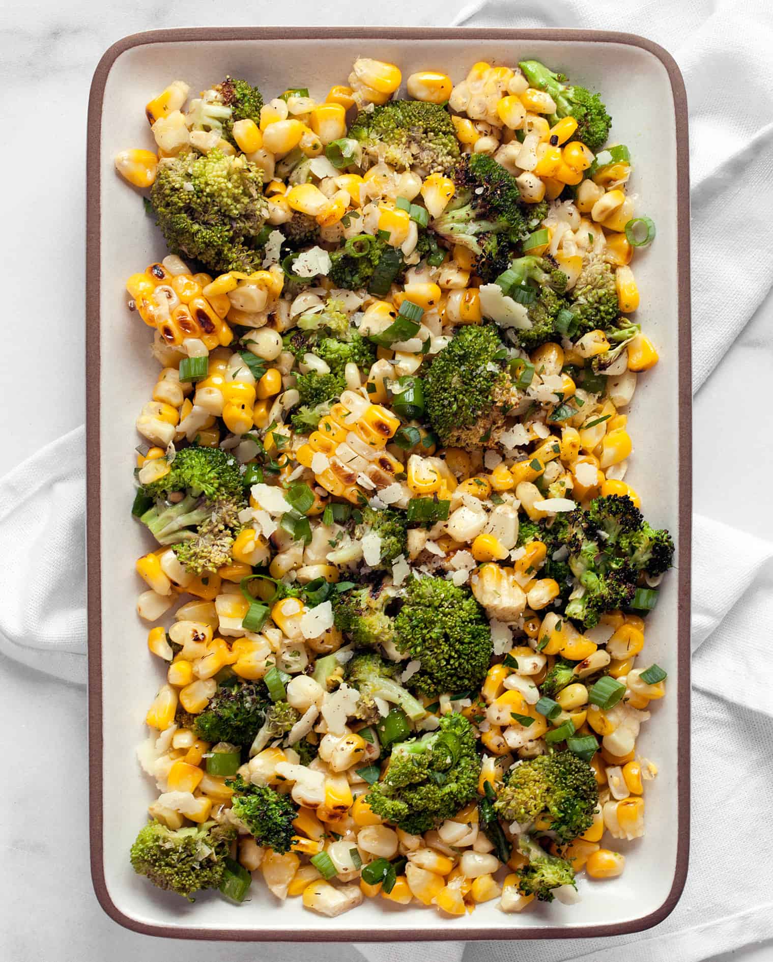 Grilled Corn Broccoli Salad with Scallions | Last Ingredient