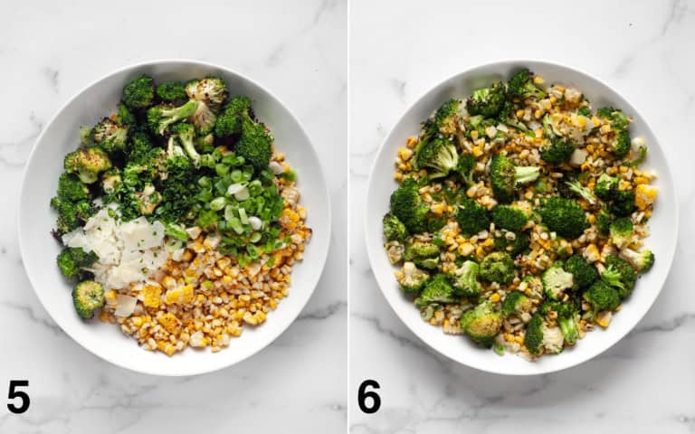 Easy Grilled Corn Broccoli Salad - Last Ingredient