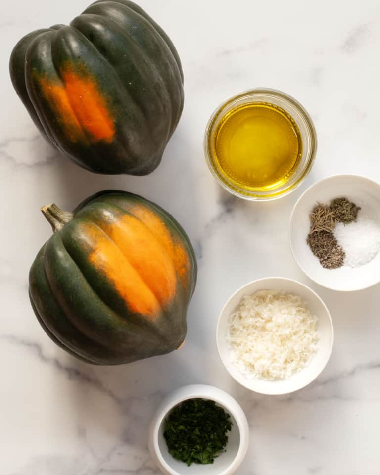 Easy Parmesan Roasted Acorn Squash - Last Ingredient