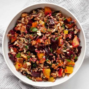Roasted Beet Wild Rice with Pecans | Last Ingredient