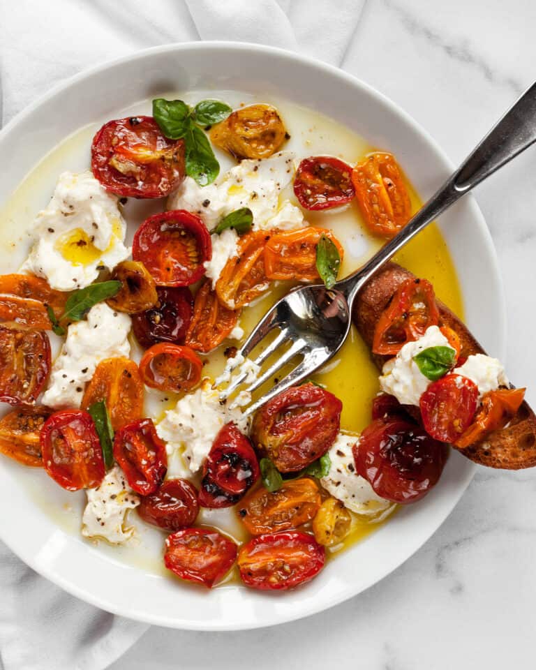 Burrata with Roasted Tomatoes and Garlic - Last Ingredient