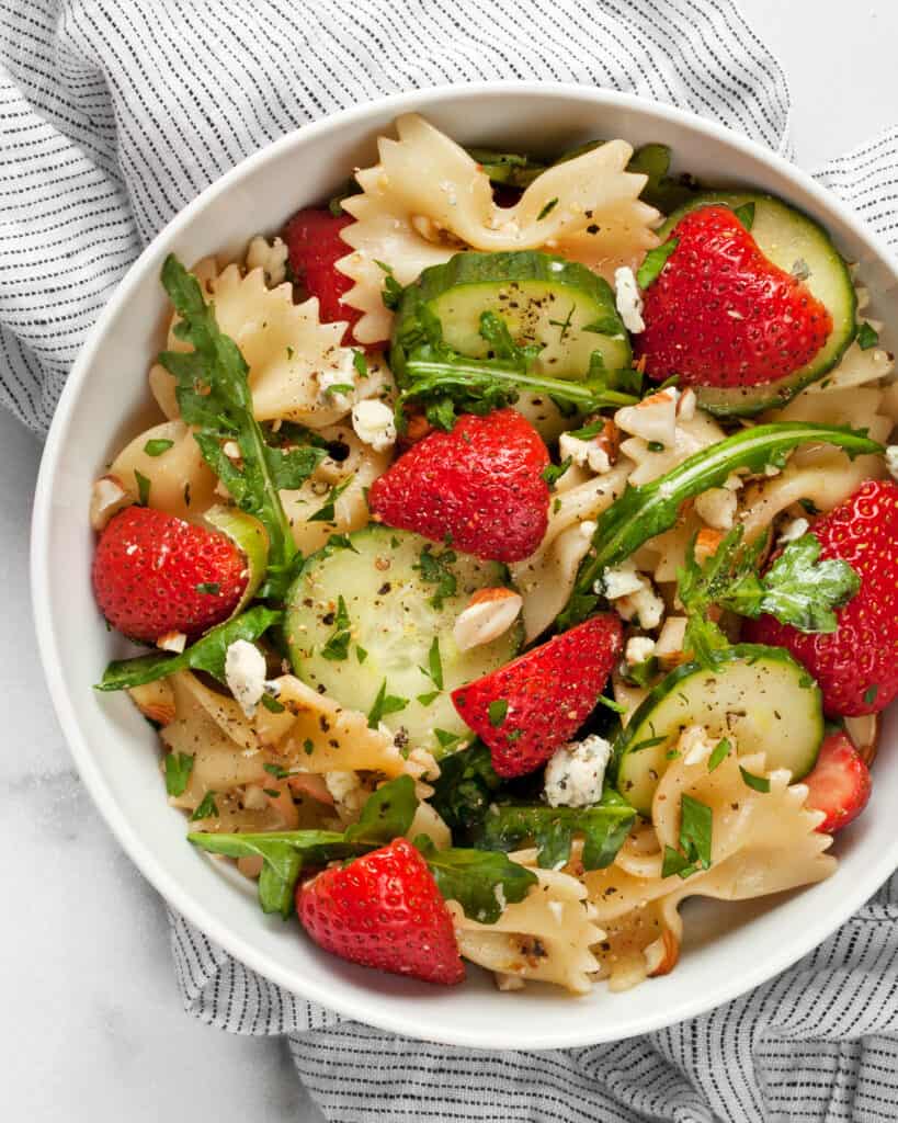 Strawberry Cucumber Pasta Salad | Last Ingredient