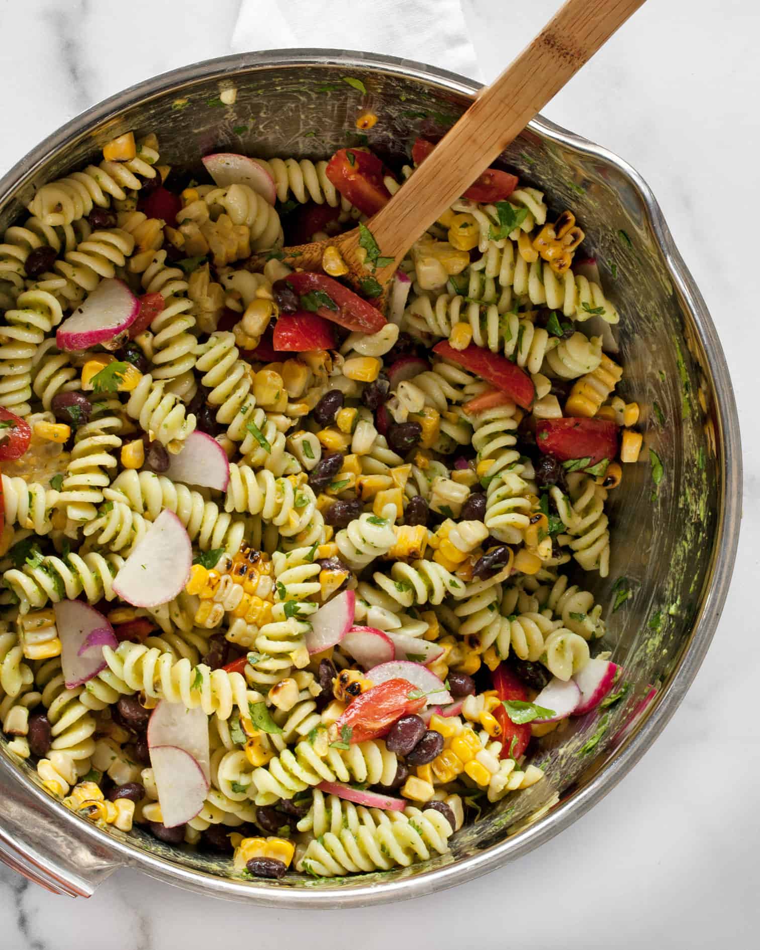 Southwestern Pasta Salad & Avocado Lime Dressing | Last Ingredient