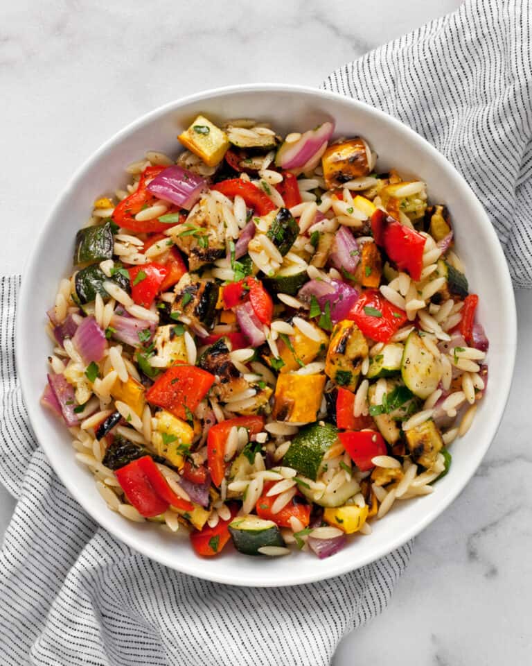 Easy Grilled Vegetable Orzo Salad | Last Ingredient