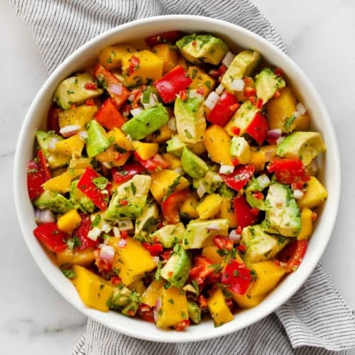 Easy Mango Avocado Salad With Lime Dressing Last Ingredient