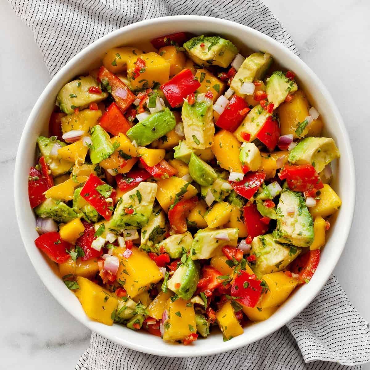 Easy Mango Avocado Salad With Lime Dressing Last Ingredient