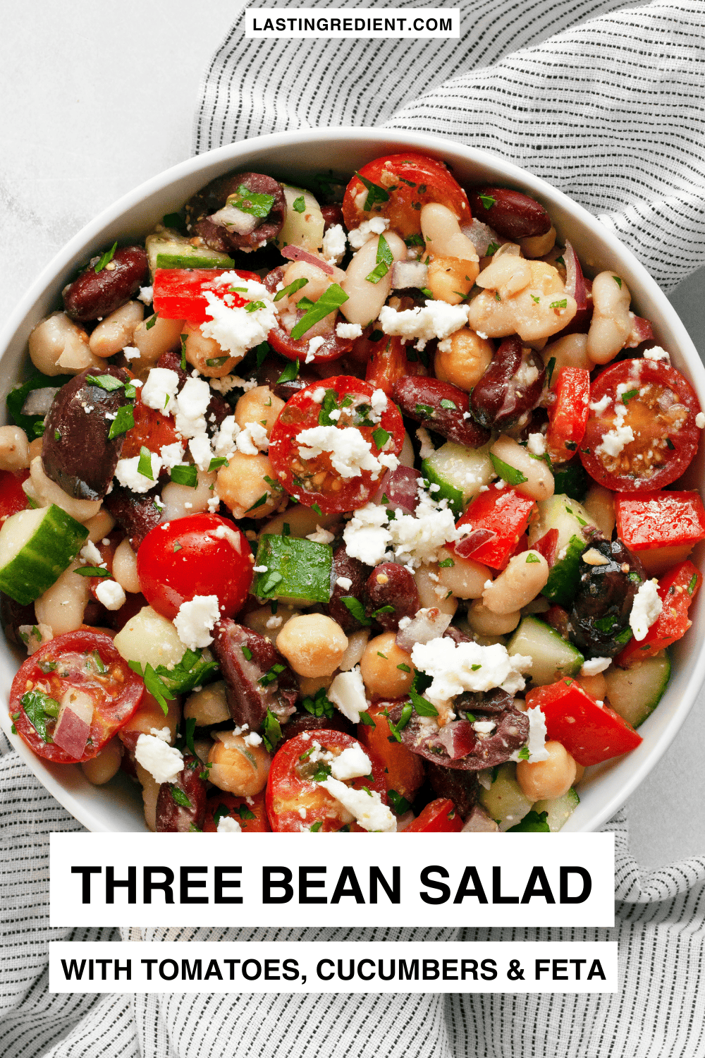 Mediterranean Bean Salad (Three Bean Salad) - Last Ingredient
