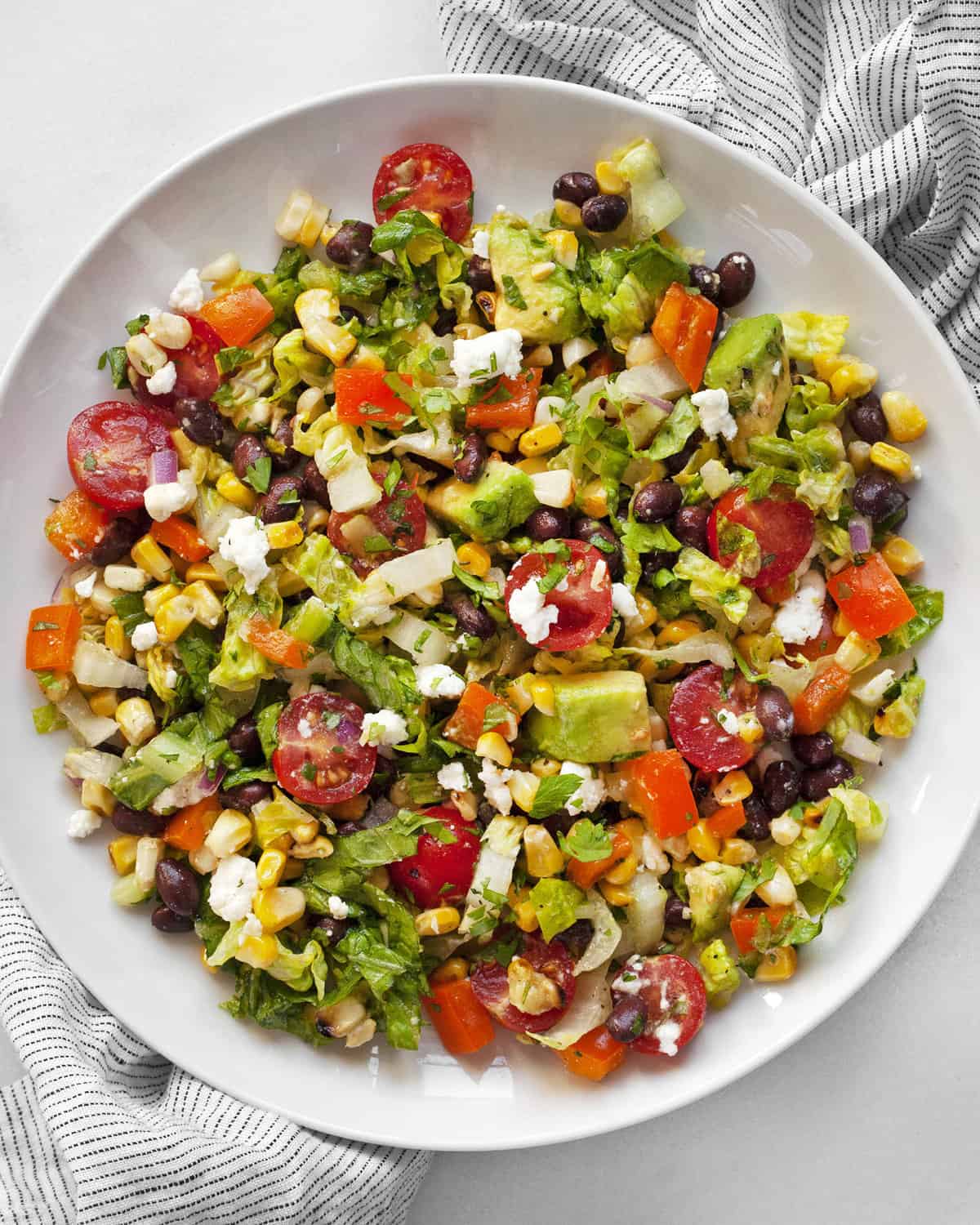 Mexican Chopped Salad with Grilled Corn - Last Ingredient
