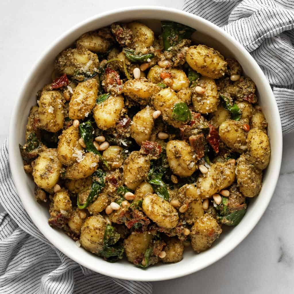 Easy Pesto Gnocchi with Sun Dried Tomatoes - Last Ingredient