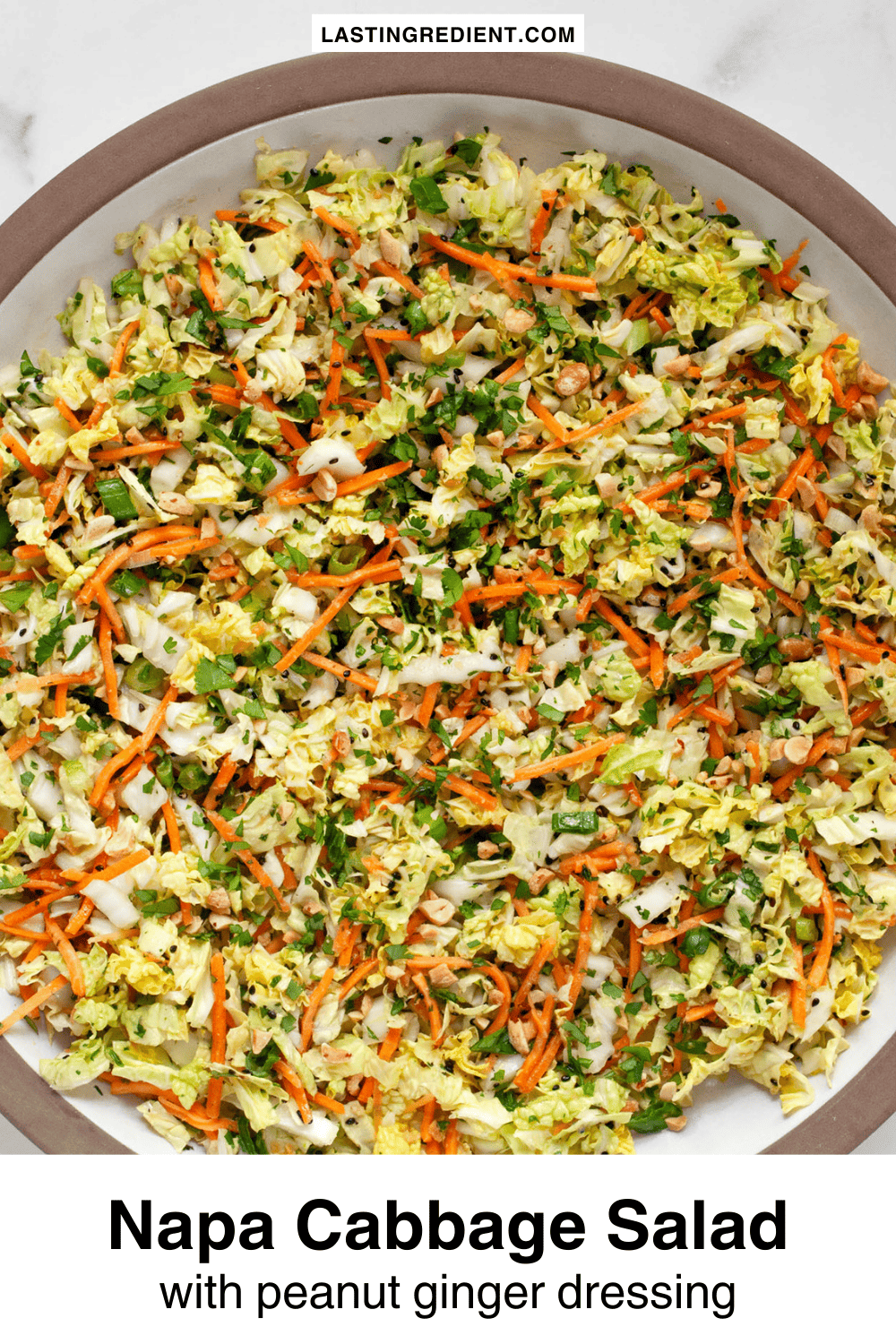 Napa Cabbage Salad with Peanut Dressing - Last Ingredient