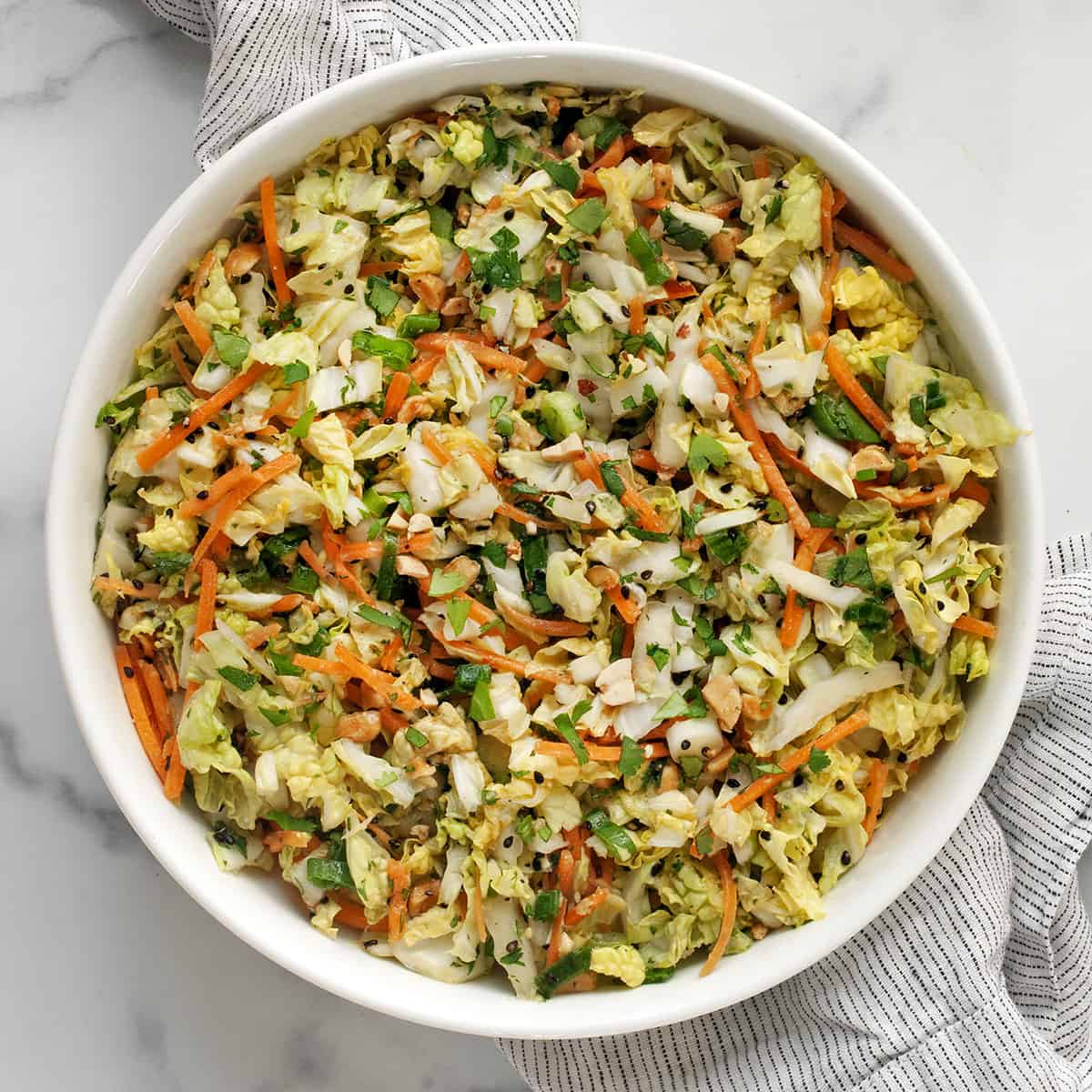 Napa Cabbage Salad with Peanut Dressing - Last Ingredient