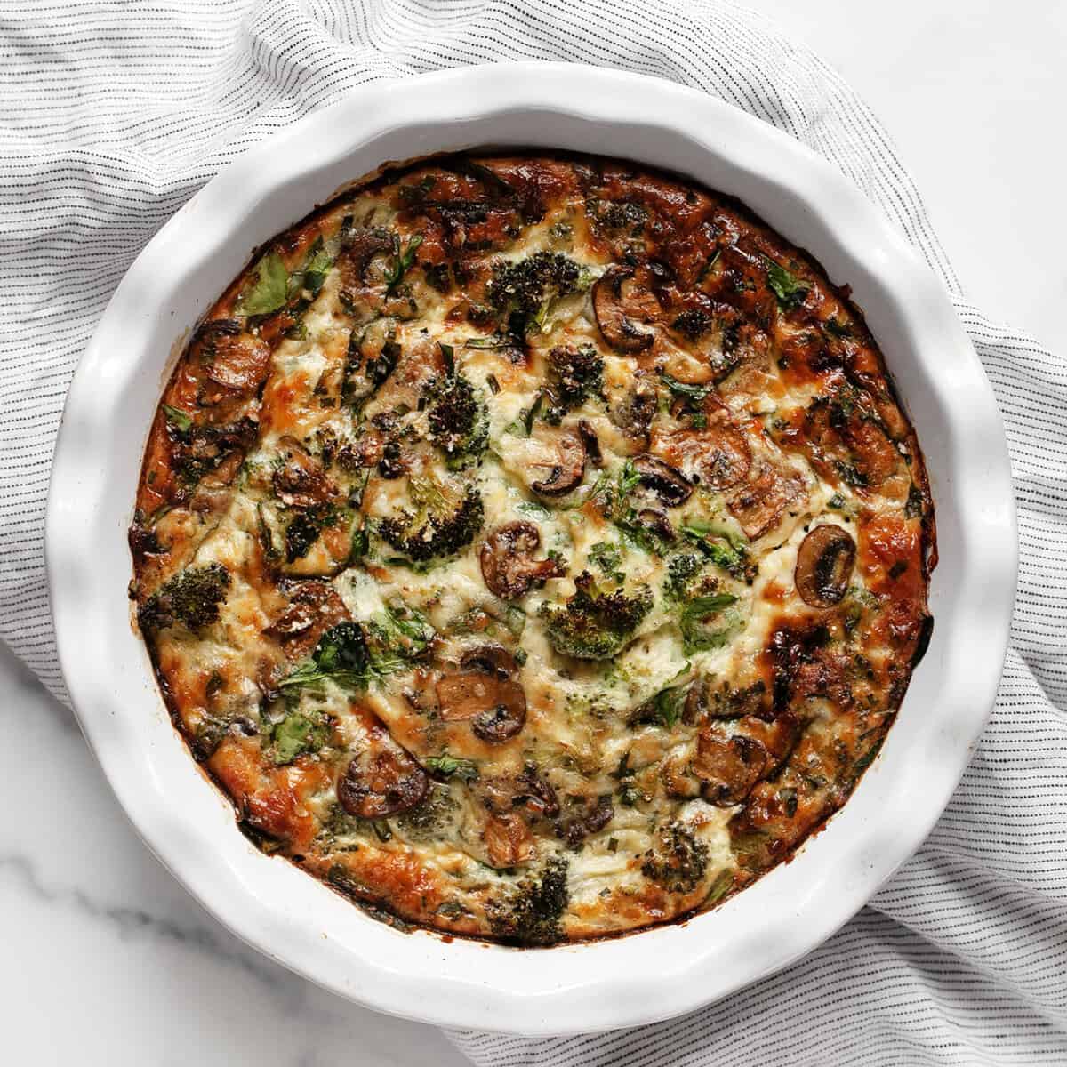 Roasted Vegetable Cottage Cheese Egg Bake - Last Ingredient
