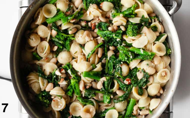 Lemon Rapini Pasta with White Beans & Almonds - Last Ingredient