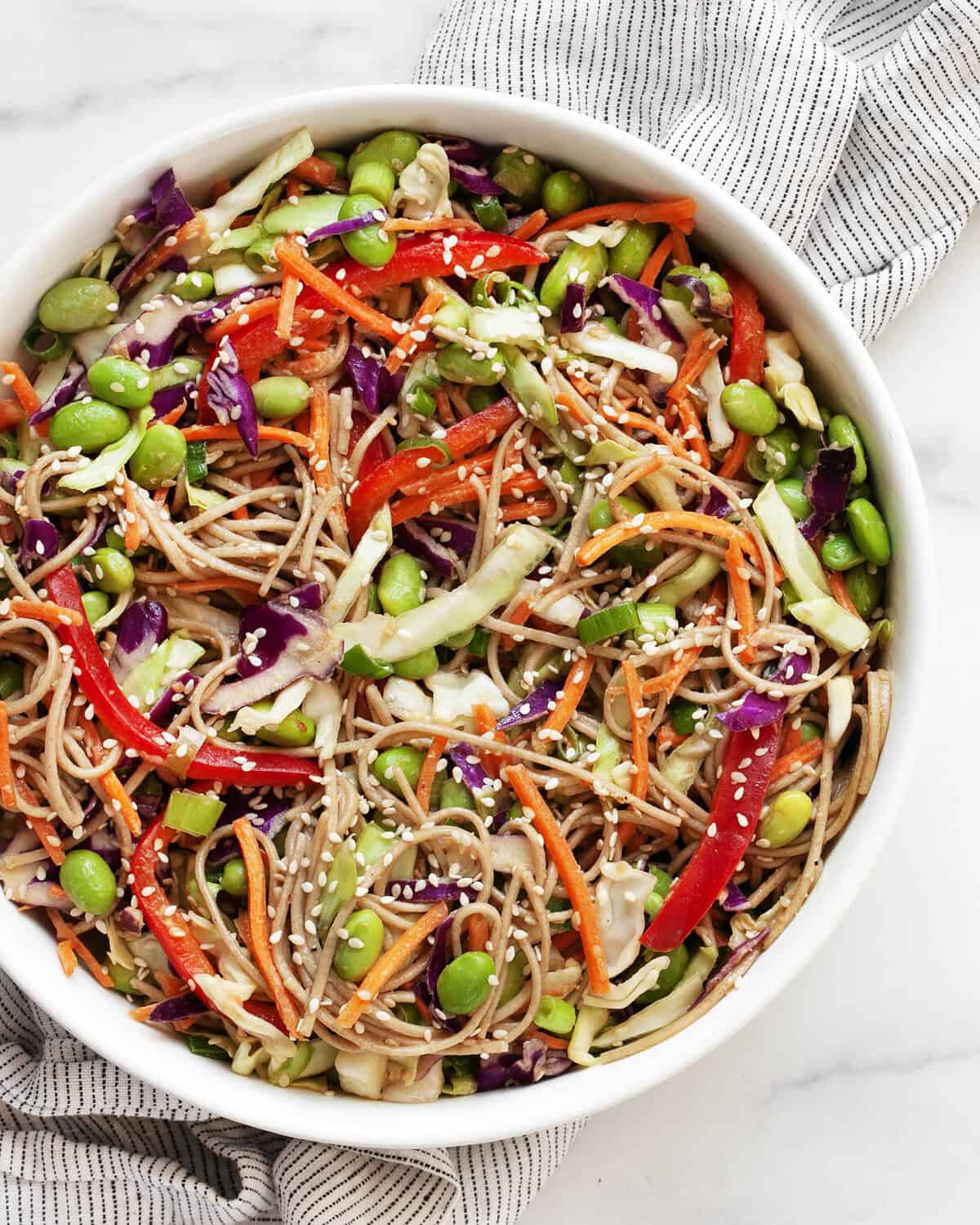 Sesame Noodle Salad with Cabbage & Edamame - Last Ingredient