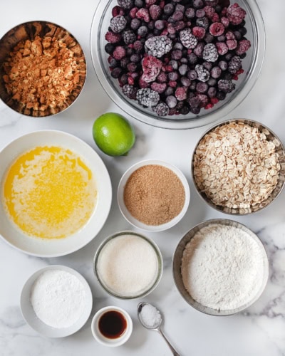 Mixed Berry Crumble with Gingersnaps and Lime - Last Ingredient